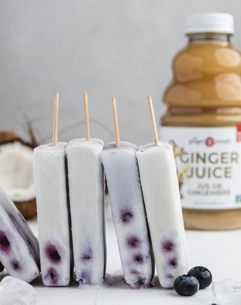 Ginger-Infused Blueberry Pops - The Ginger People US