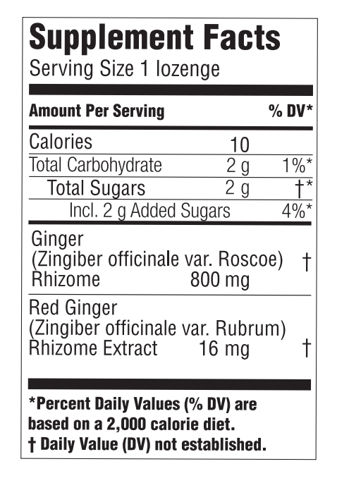 Ginger Rescue® Digestive Wellness Lozenges, Extra Strength 800mg - The ...