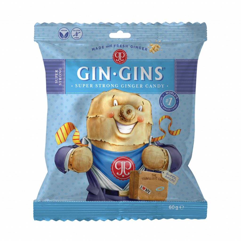 Gin Gins® Super Strong Ginger Candy - The Ginger People EU